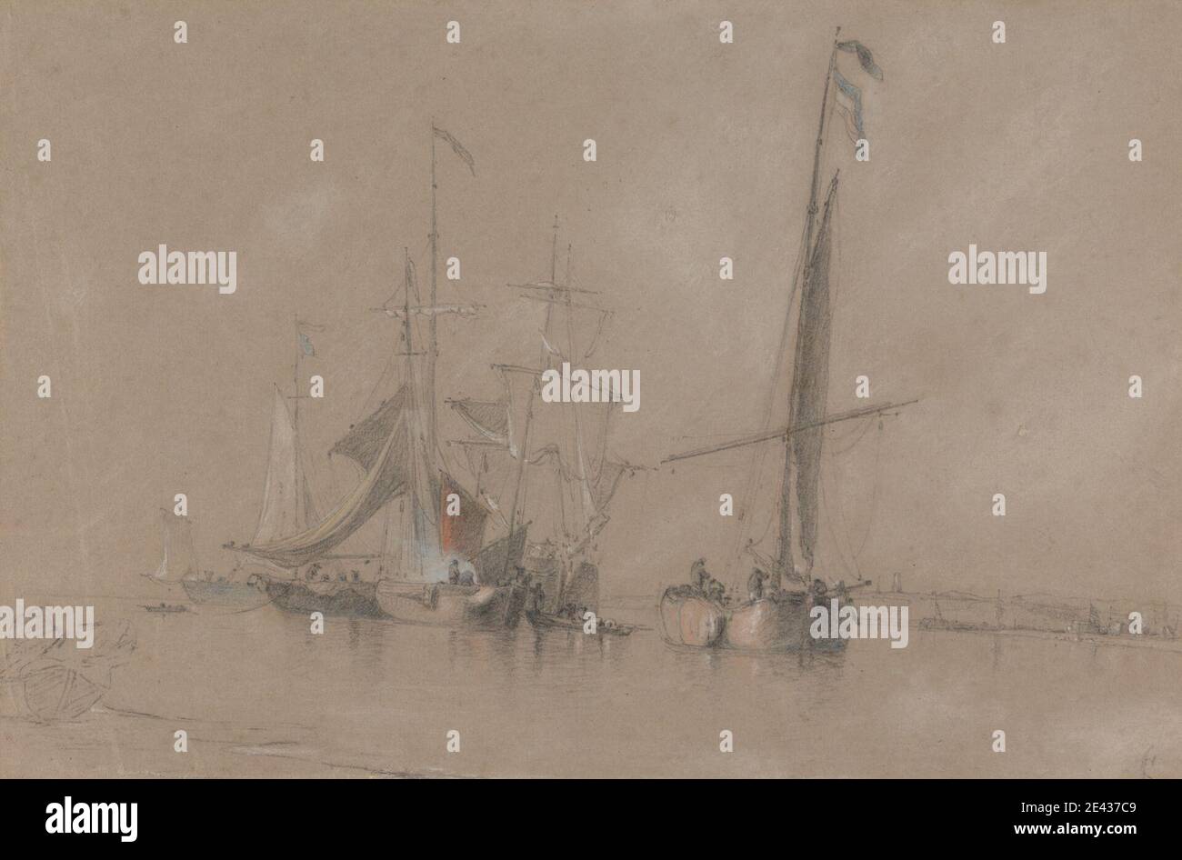 Joseph Stannard, 1797â€“1830, British, Shipping off the Coast near ...