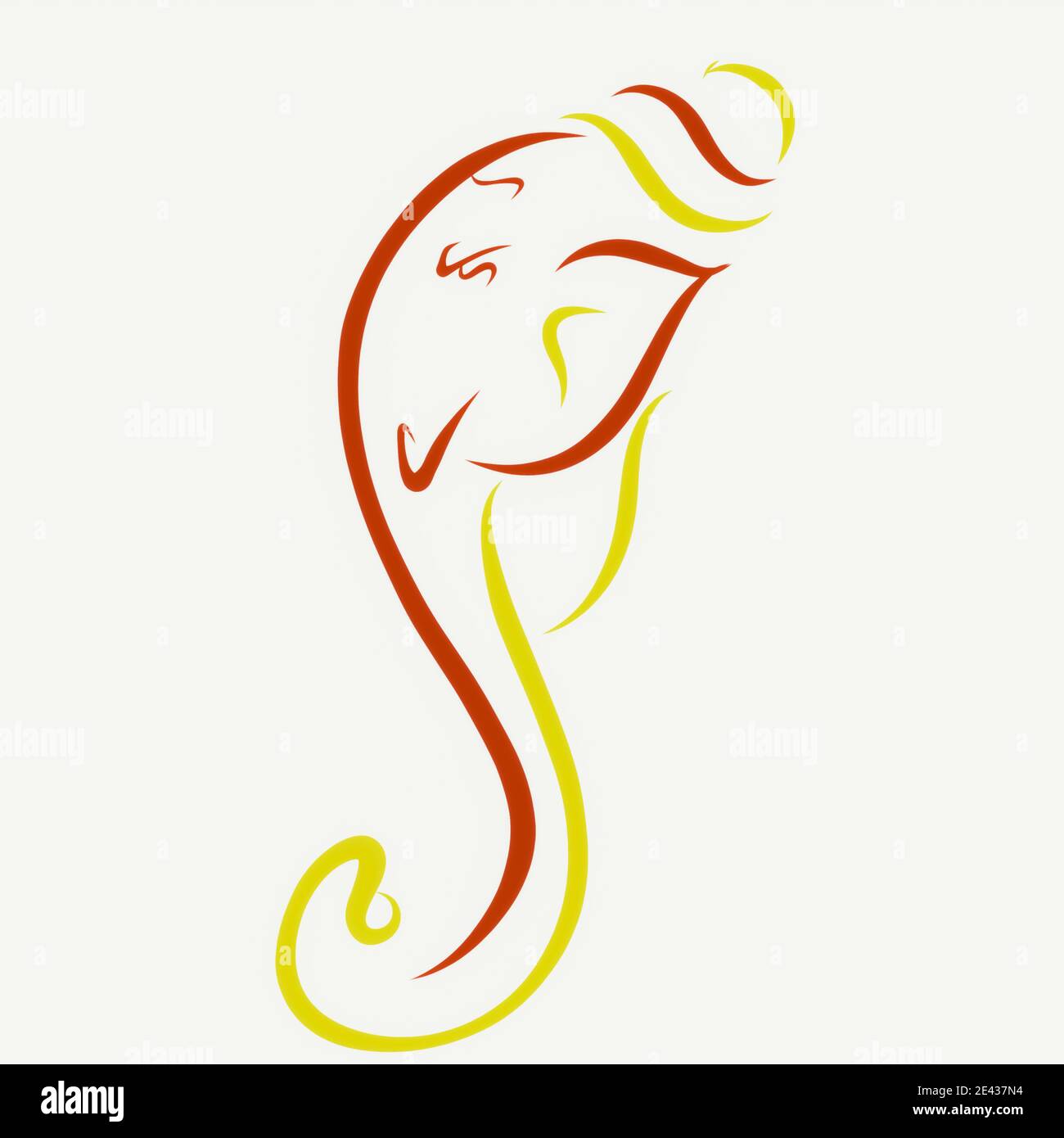 Simple elephant illustration hi-res stock photography and images - Alamy