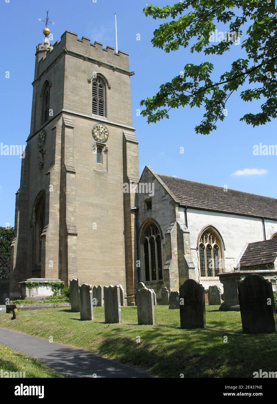 Typical English stone church, UK Stock Photo - Alamy