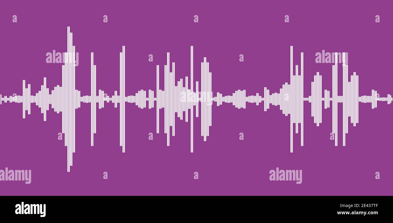 Audio sound wave graphics. Vector soundwave line equalizer graph ...