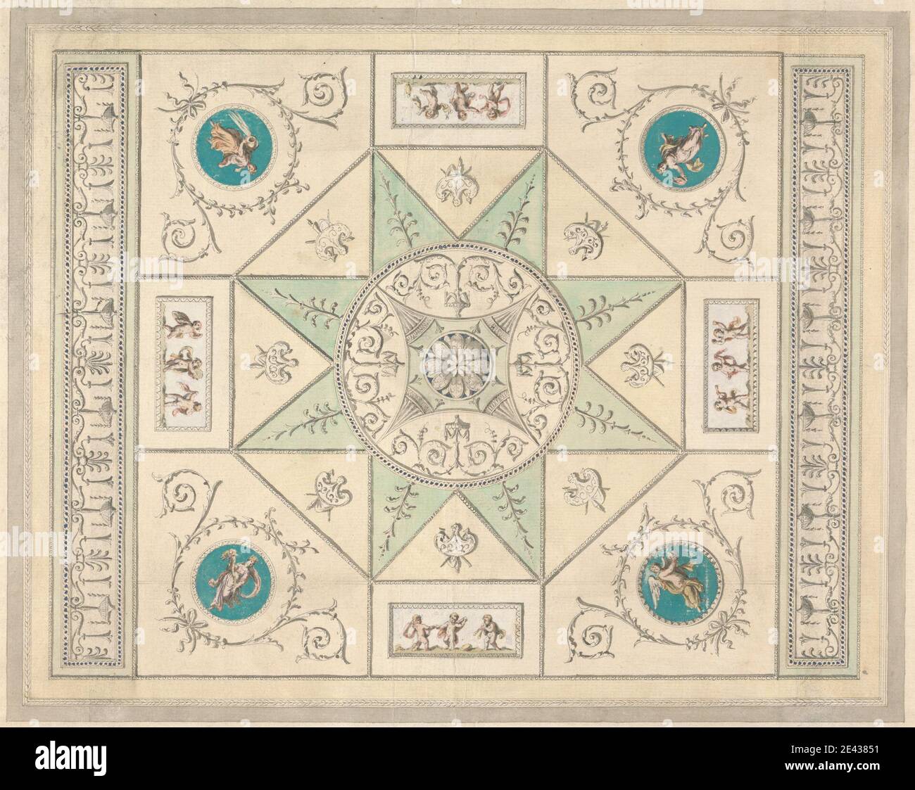 George Richardson, ca.1738â€“ca.1813, British, Design for a Ceiling ...