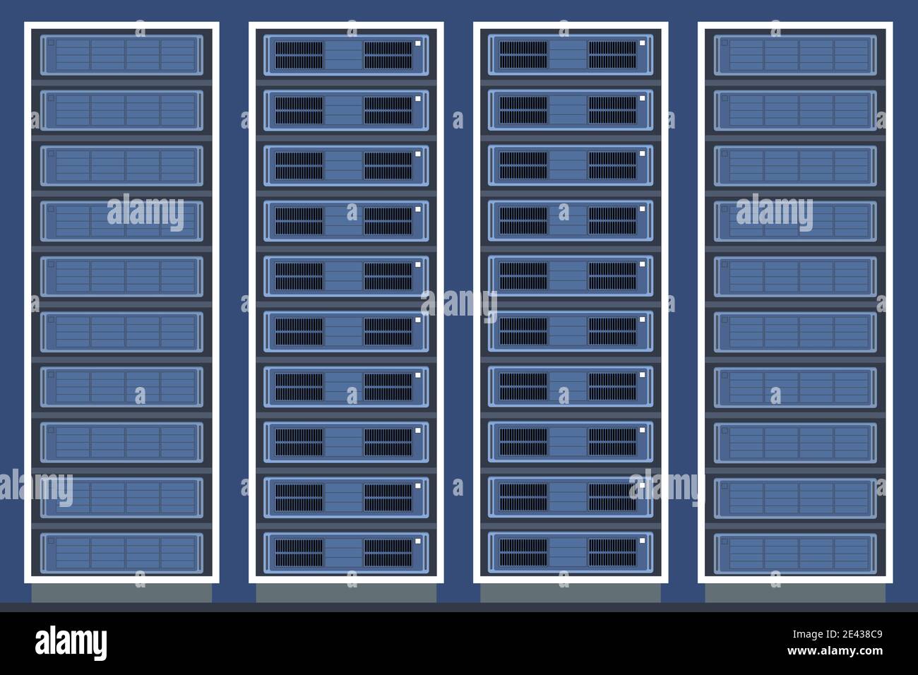 Bitcoin mining data center. Cloud storage and computing internet ...