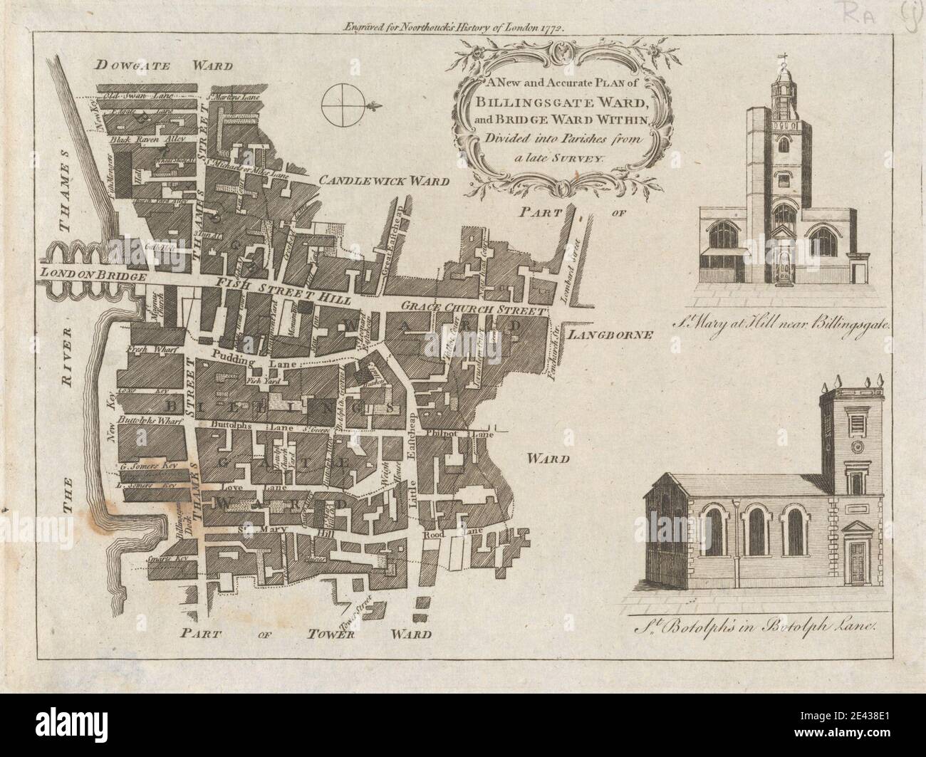 unknown artist, A New and Accurate Plan of Billingsgate Ward, and ...