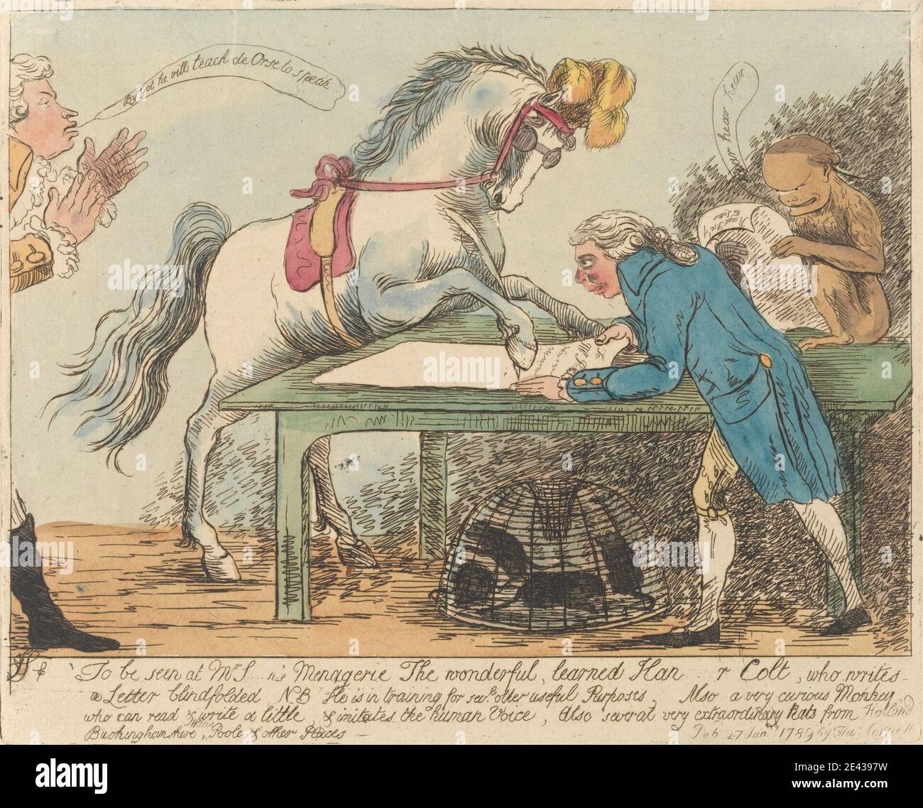 James Sayer, 1748â€“1823, British, To be seen at Mr J------n's ...