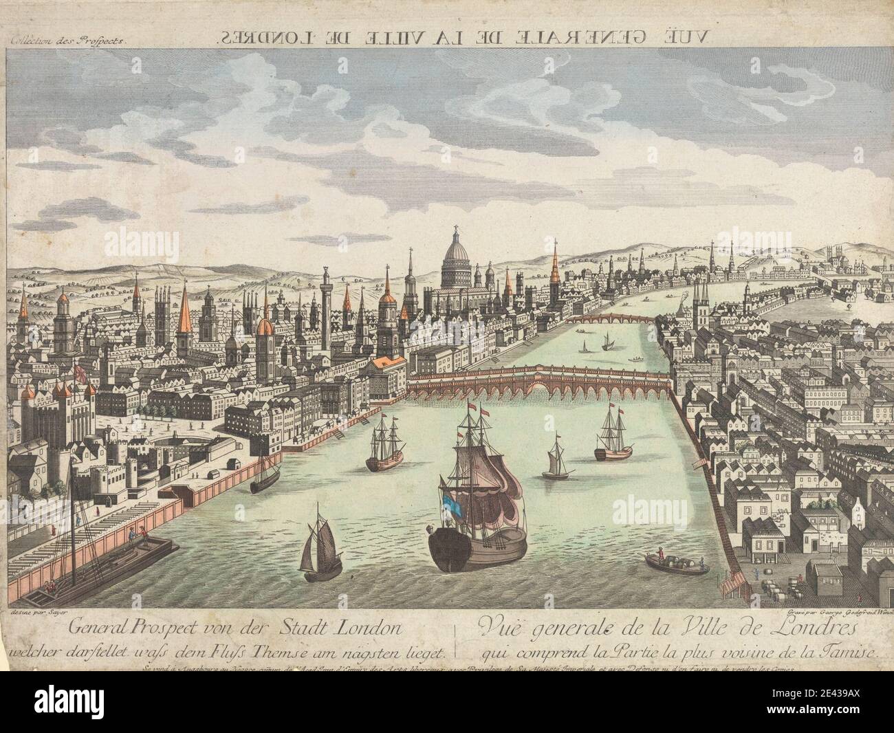 George C. Winckler, Active 1760, General Prospect von der Stadt London ...