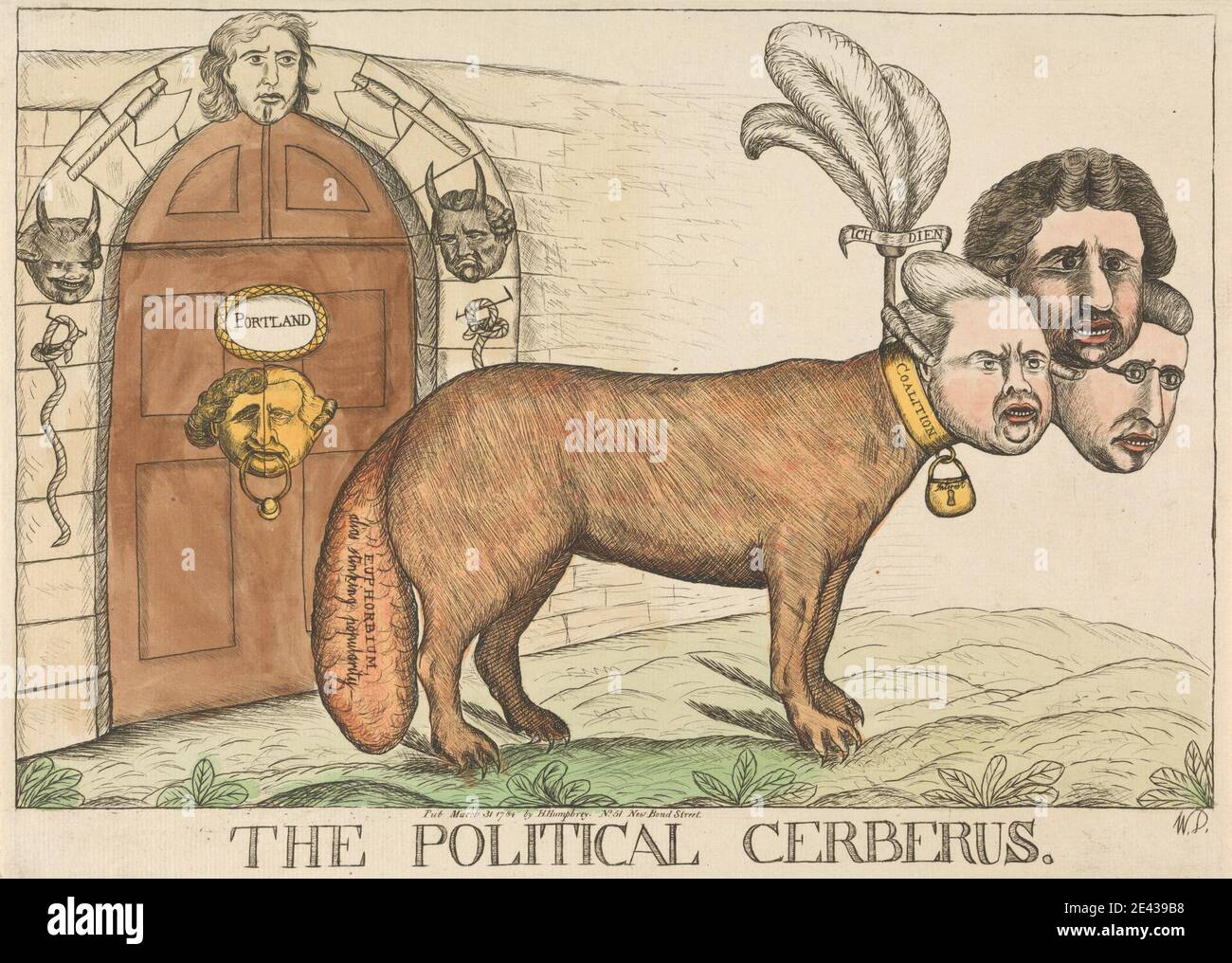 William Dent, active 1784â€“1793, The Political Cerebus, 1784. Etching ...