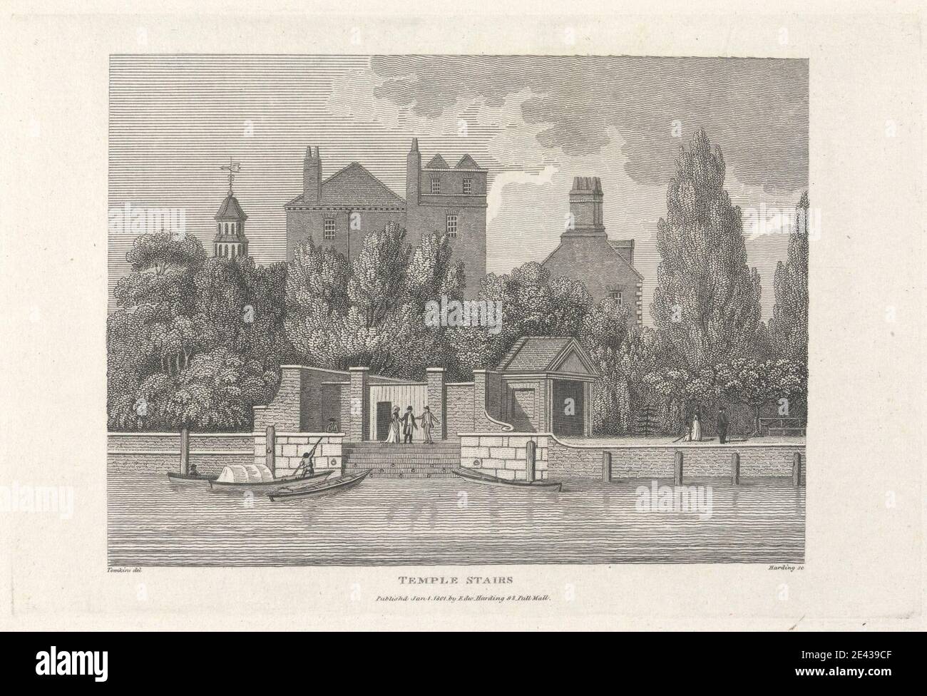 Edward Harding, 1755â€“1840, British, Temple Stairs, 1801. Engraving ...