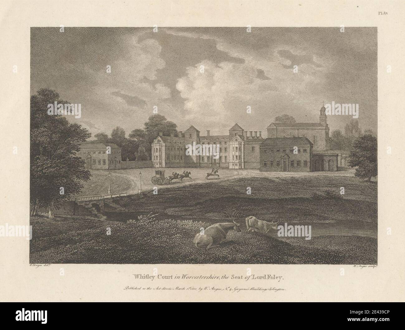 Print made by William Angus, 1752â€“1821, British, Witley Court in ...