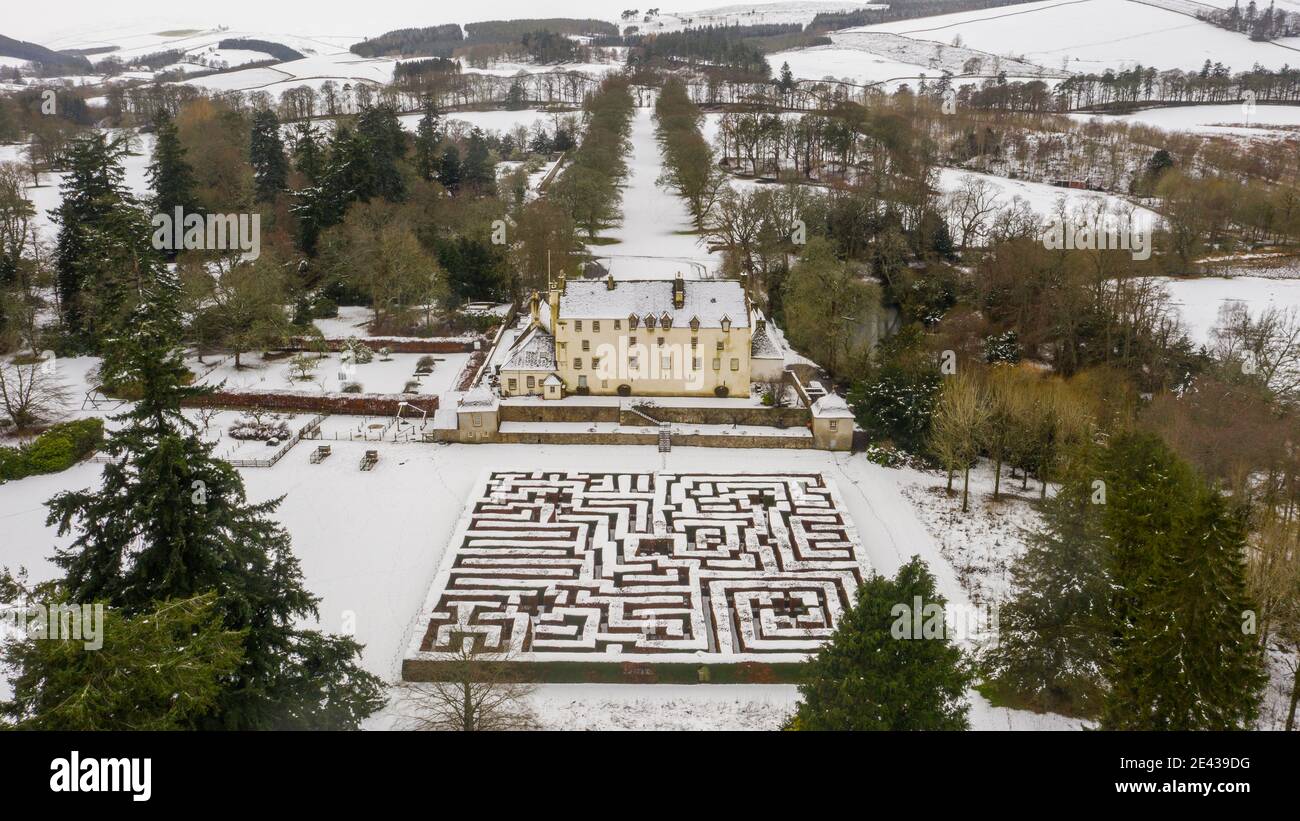 Traquair House Scottish Borders, UK. 21st Jan, 2021. UK. Scotland, UK ...