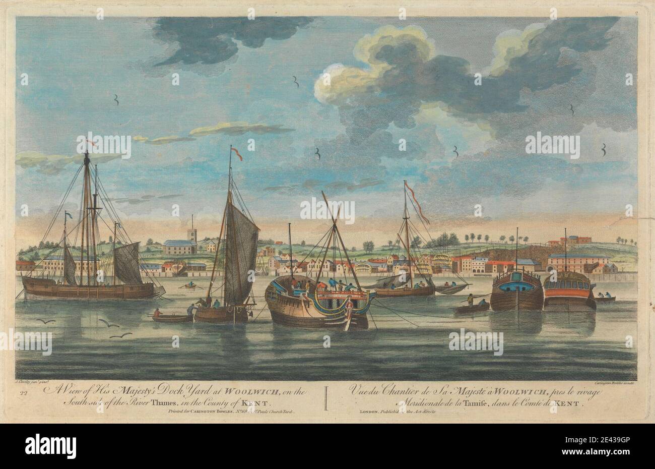 Carington Bowles, 1724â€“1793, British, A View of His Majesty's Dock ...