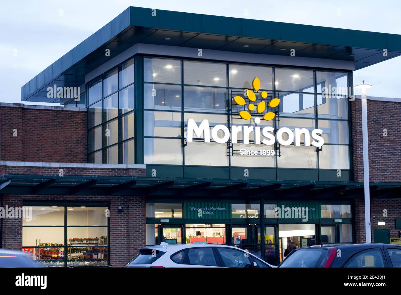 store front at morrisons supermarket in Kent Stock Photo - Alamy