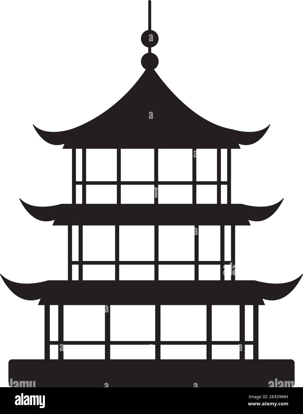 Chinese Building Silhouette