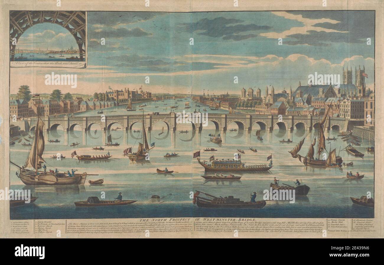 Joseph Collyer, 1748â€“1827, British, The North Prospect of Westminster ...