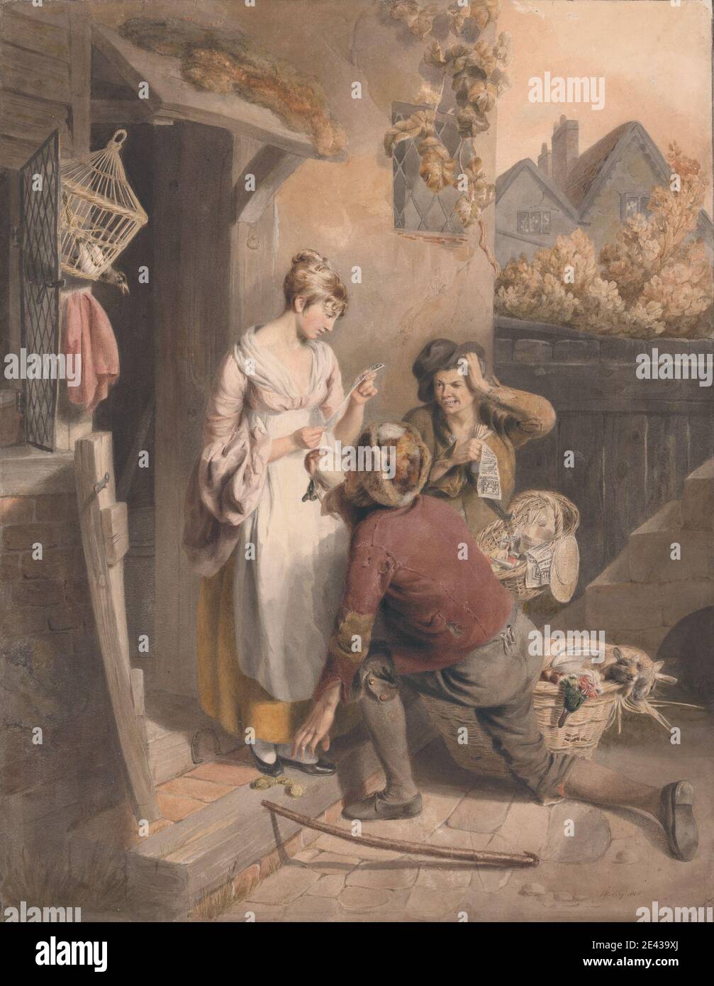 Man and women watercolor hi-res stock photography and images - Alamy