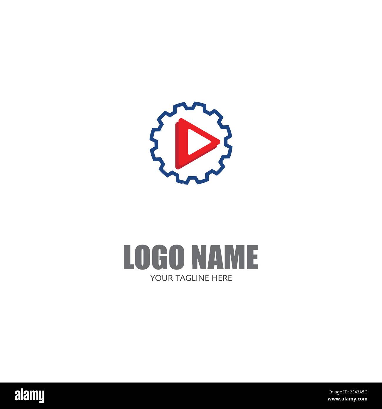 Play Logo Template vector icon illustration design Stock Vector Image ...