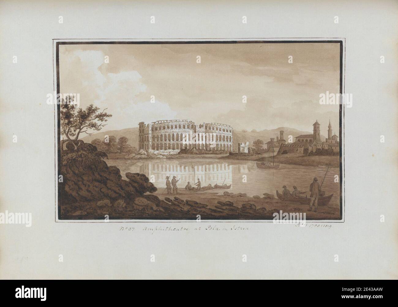 Sir Richard Colt Hoare, 1758â€“1838, British, Amphitheatre at Pola in ...