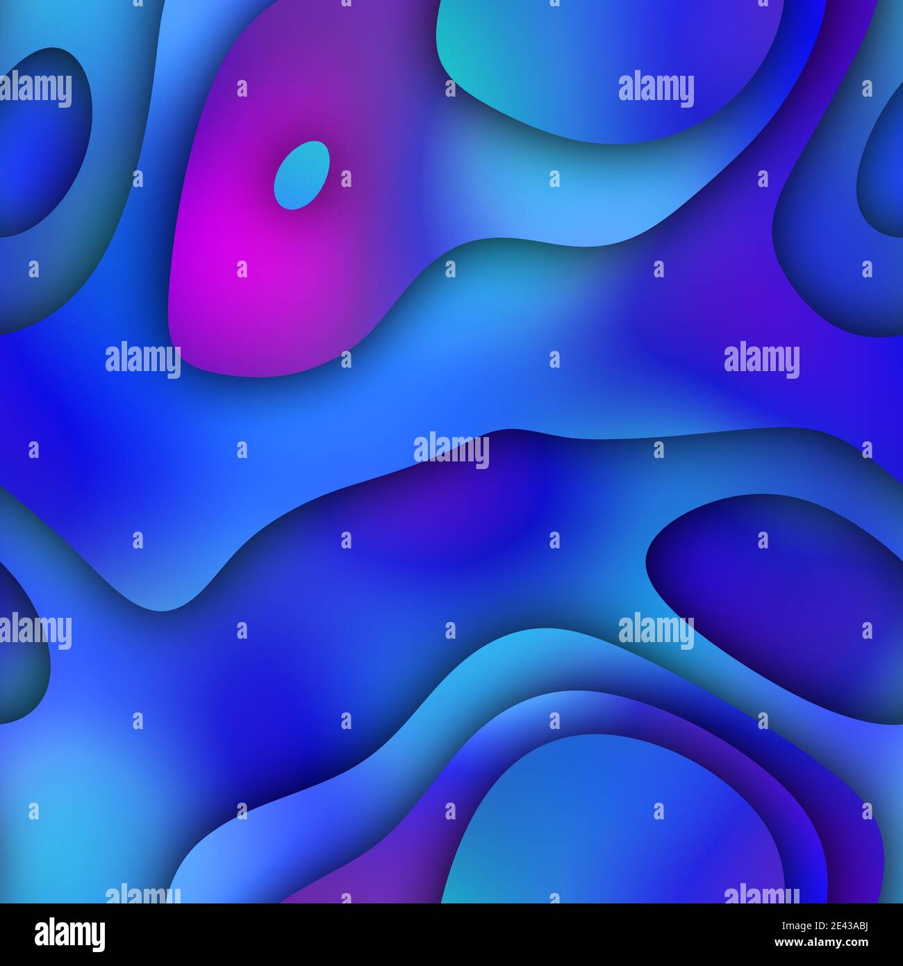 Seamless floating curved cut out paper vivid color Stock Photo - Alamy