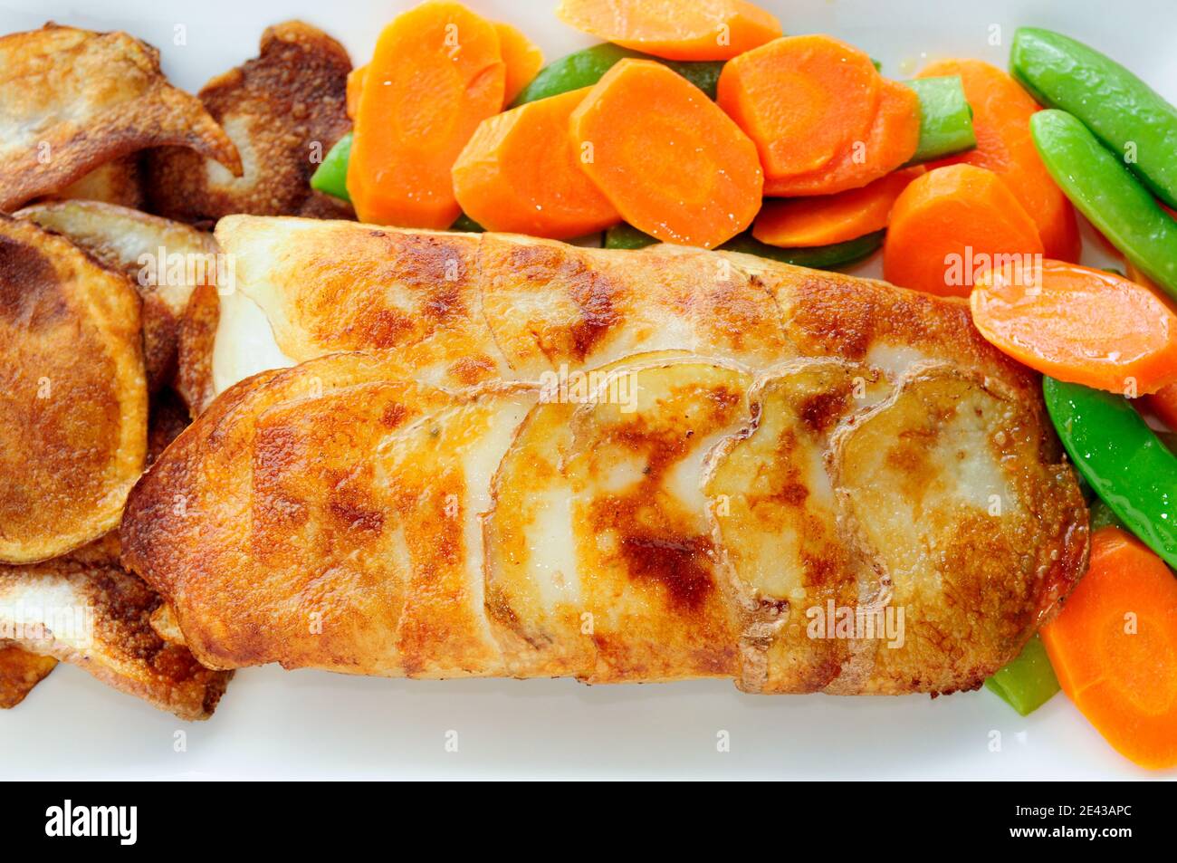 Potato wrapped halibut fish fillets hi-res stock photography and images ...