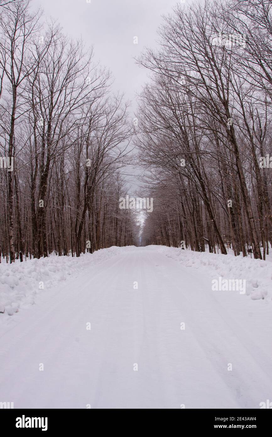 Michigan upper peninsula snow hi-res stock photography and images - Alamy