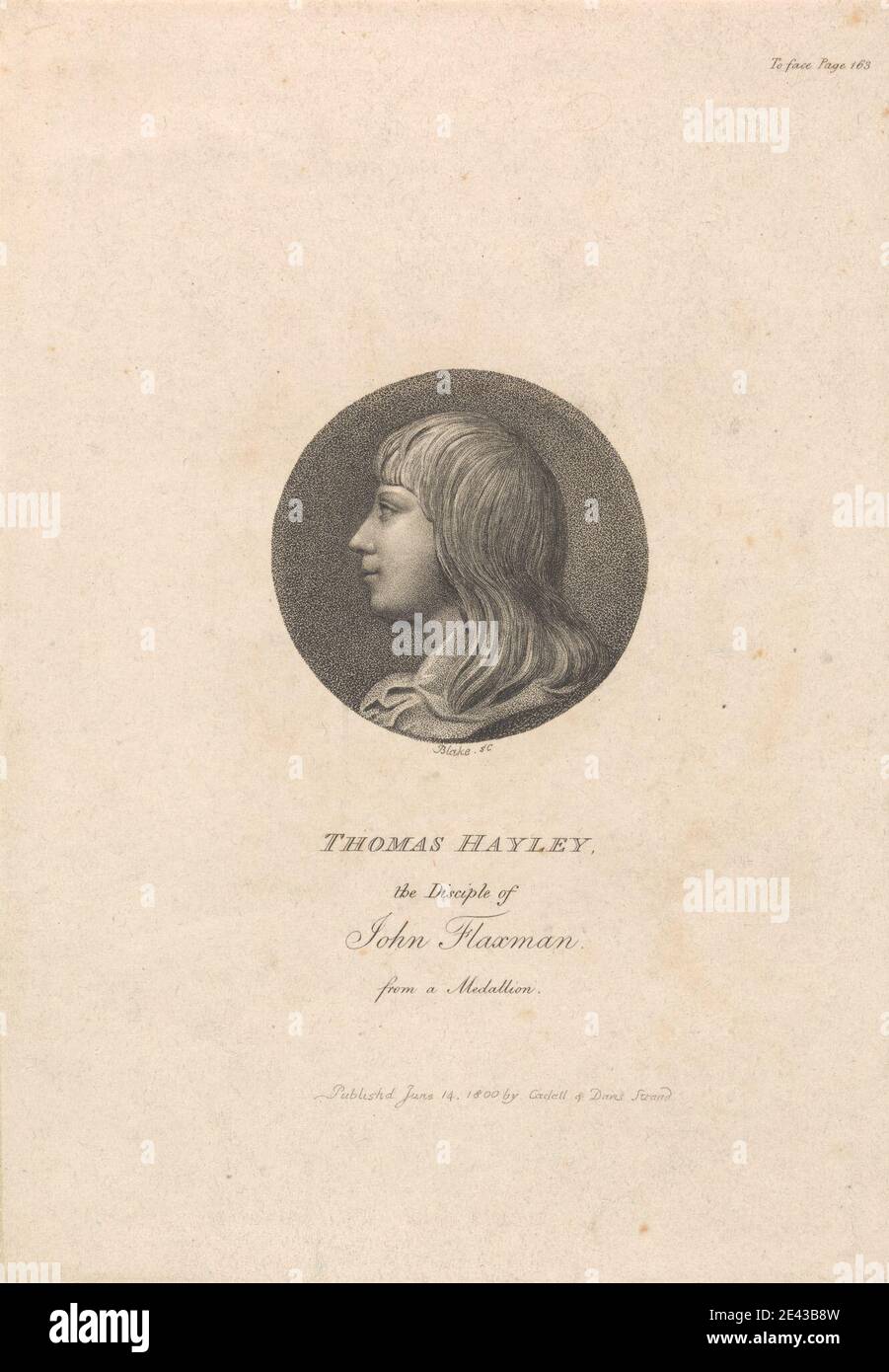 Print made by William Blake, 1757â€“1827, British, Thomas Hayley (1780 ...