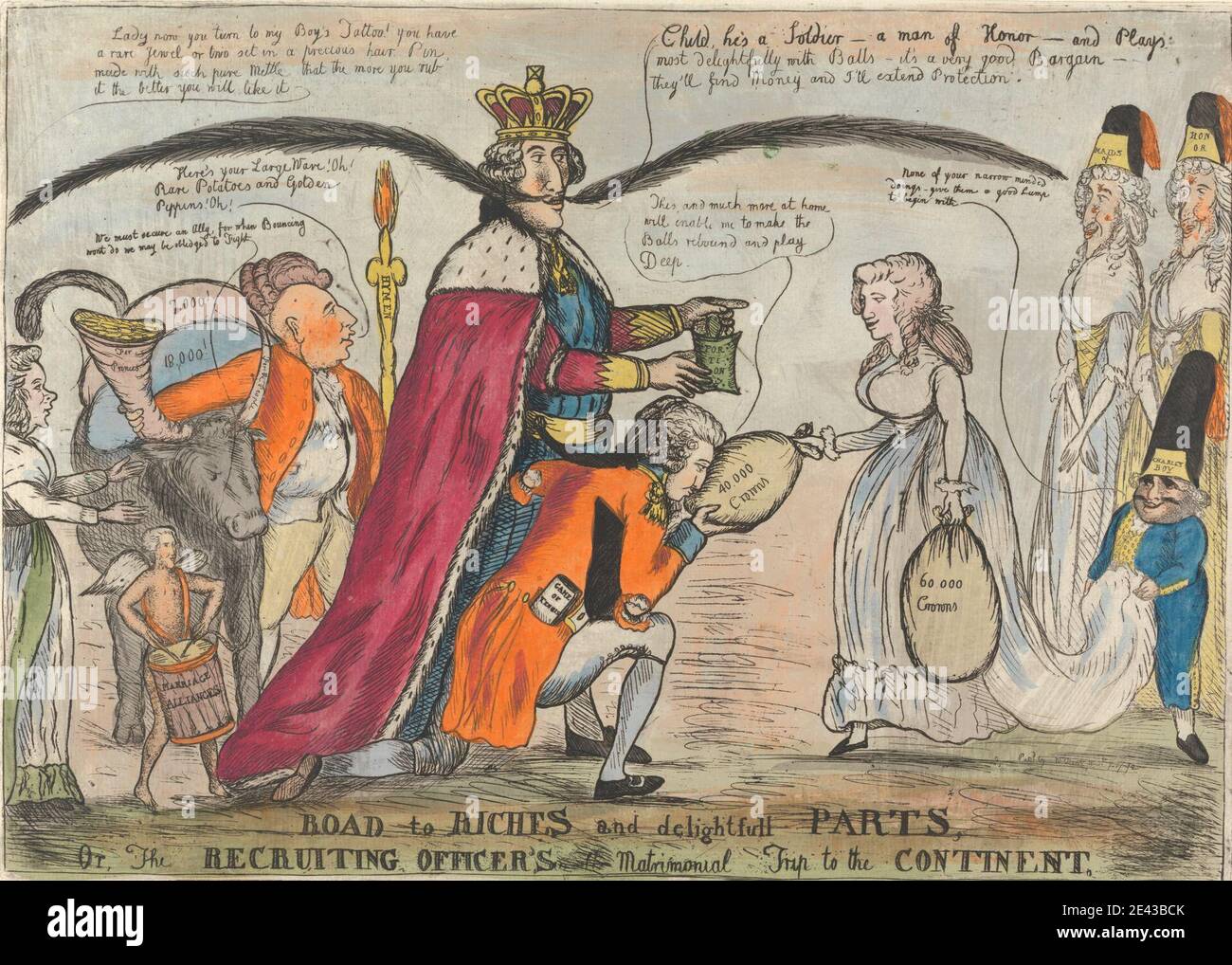 William Dent, active 1784â€“1793, Road to Riches and delightfull Parts ...