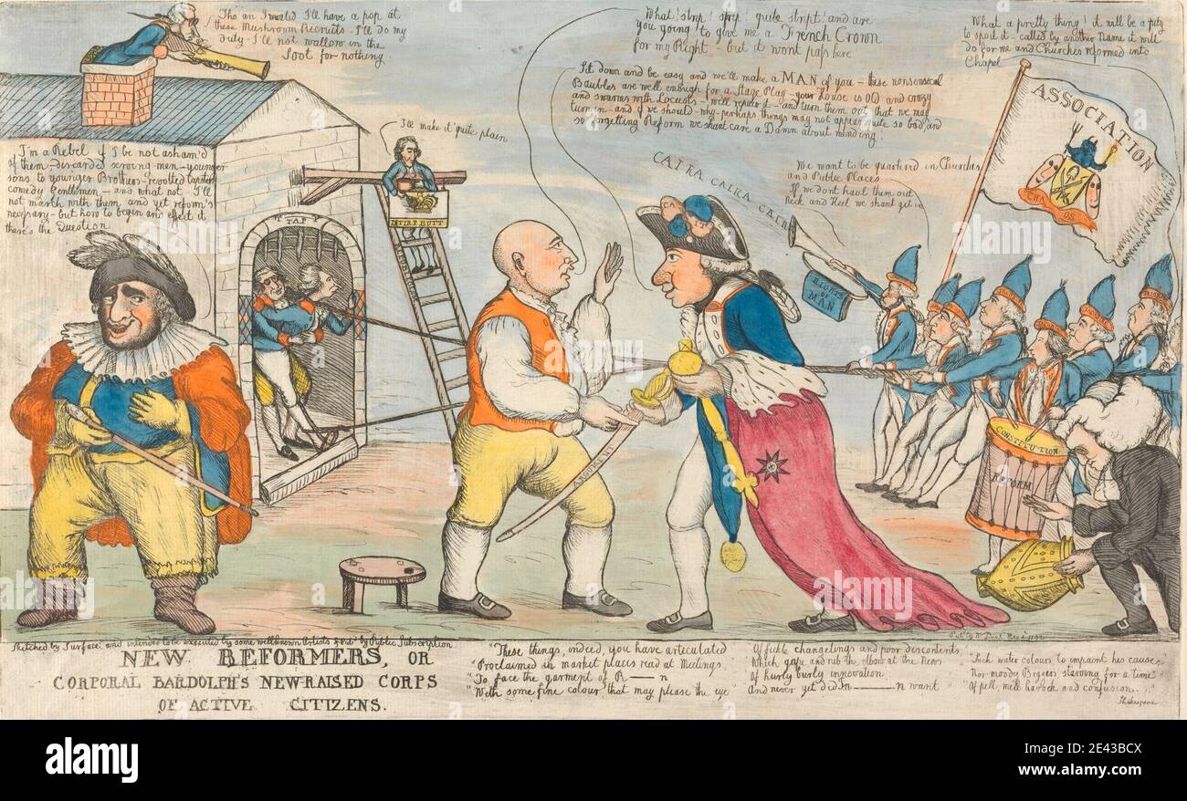 William Dent, active 1784â€“1793, New Reformers, Or Corporal Bardolph's ...