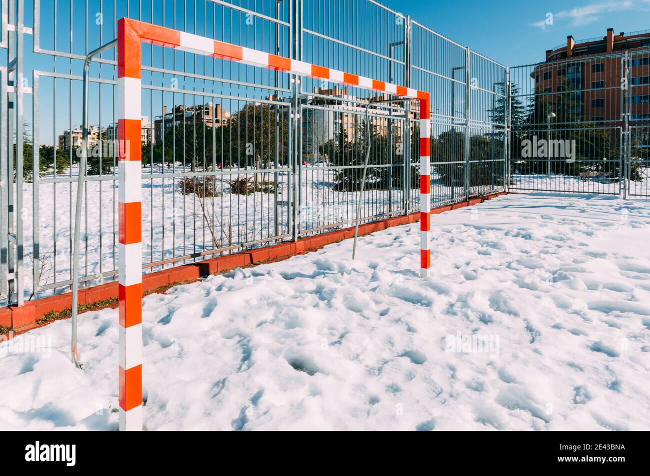 Football field covered hi-res stock photography and images - Alamy