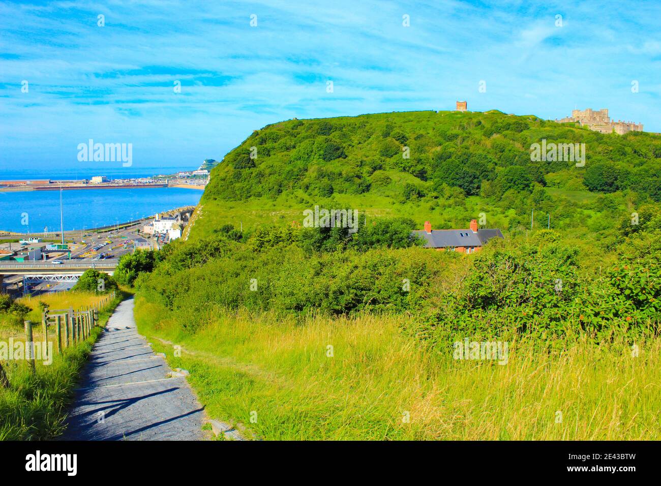 The White Cliffs of Dover, part of the North Downs formation, is the ...