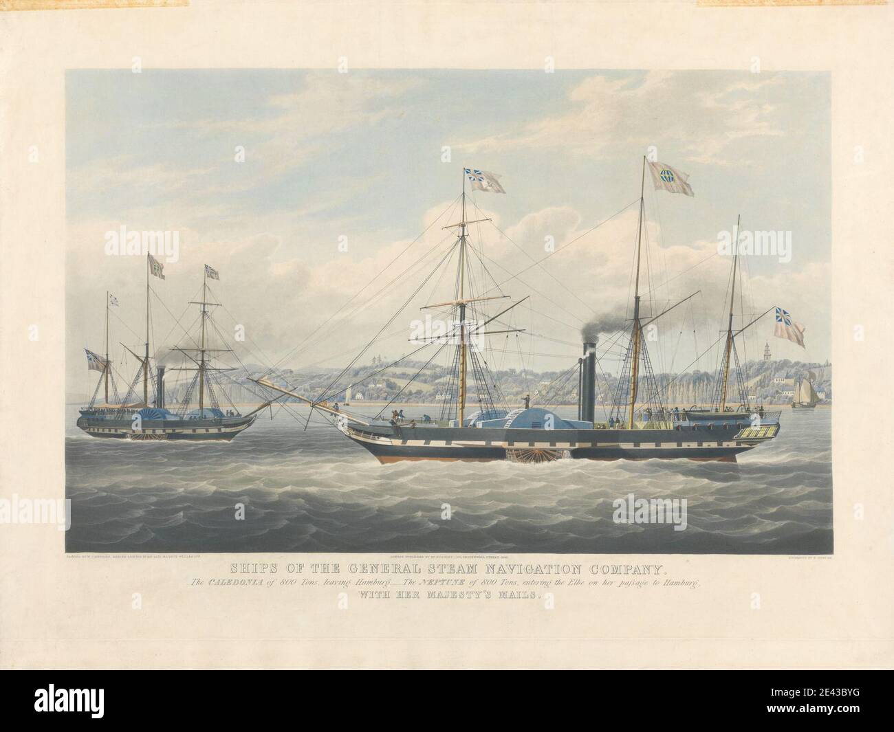 Caledonia 800 tons leaving hamburg hi-res stock photography and images ...