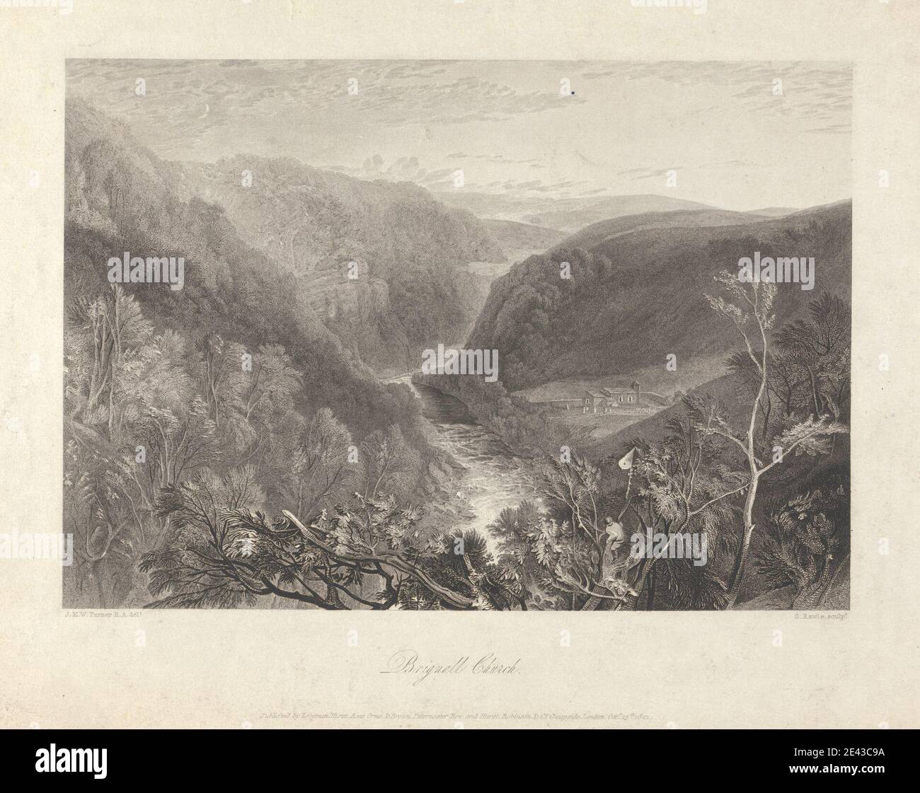 Samuel Rawle, 1771â€“1860, British, Brignall Church, 1821. Etching and ...