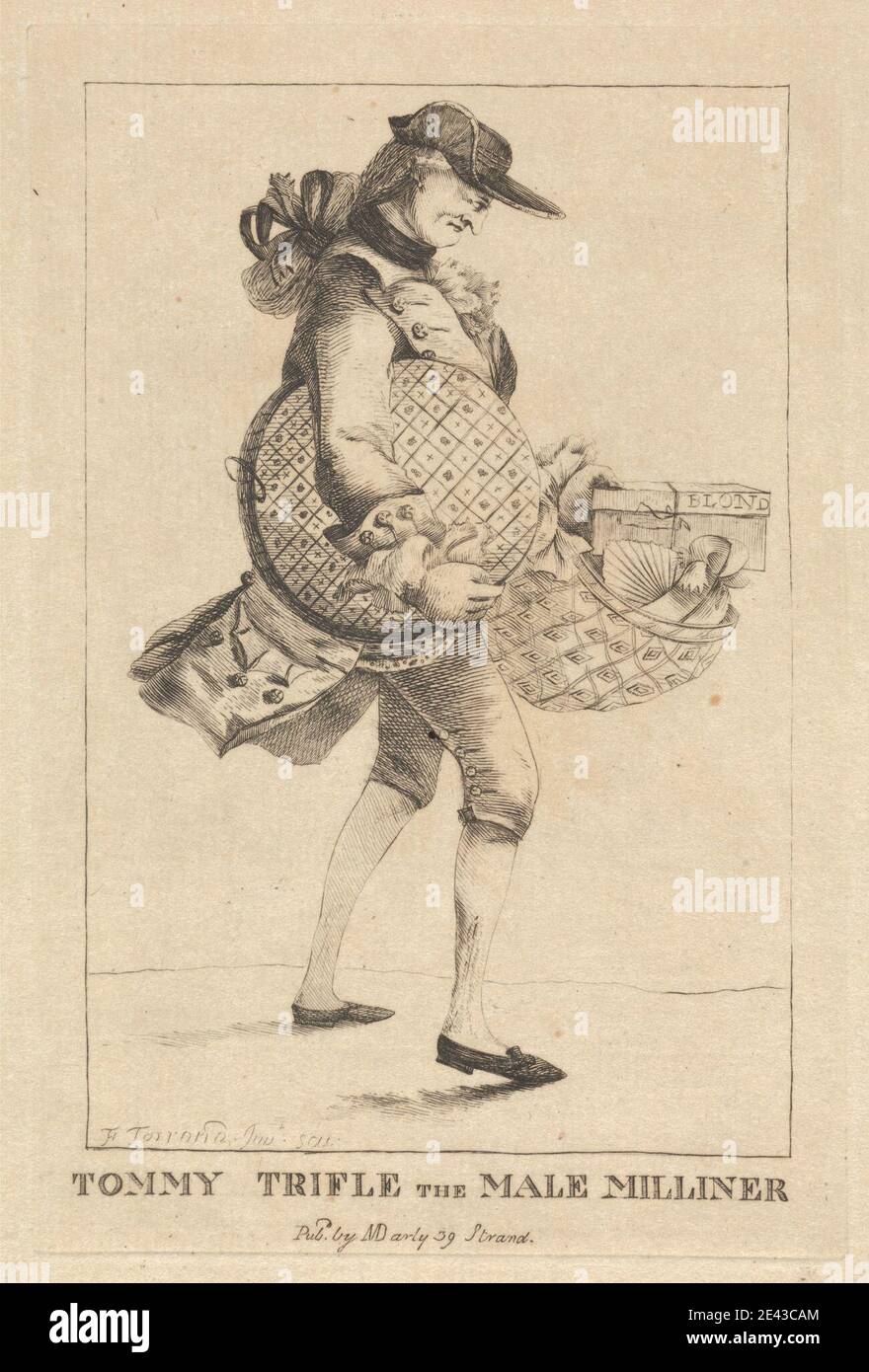 Mary Darly, active 1762 â€“1772, British, Tommy Trifle the Male ...