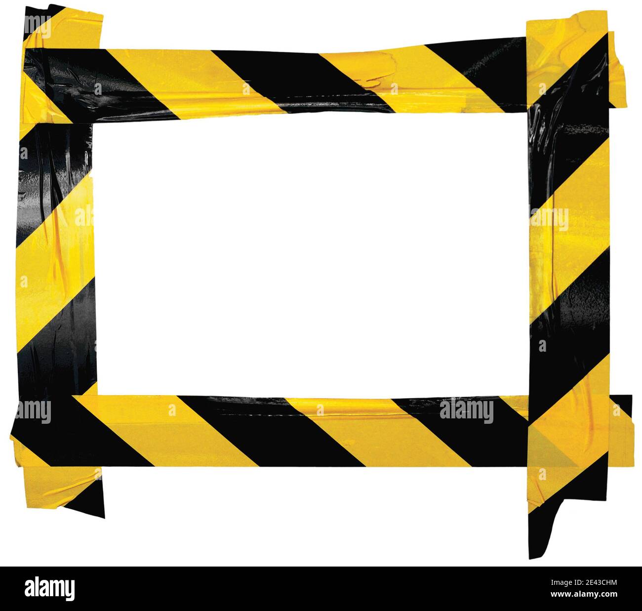 Yellow Black Caution Warning Barricade Tape Notice Sign Frame ...