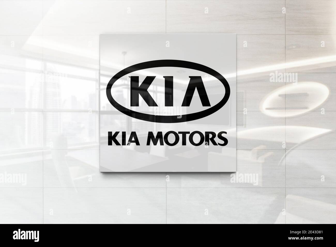 kia motors logo Stock Photo - Alamy