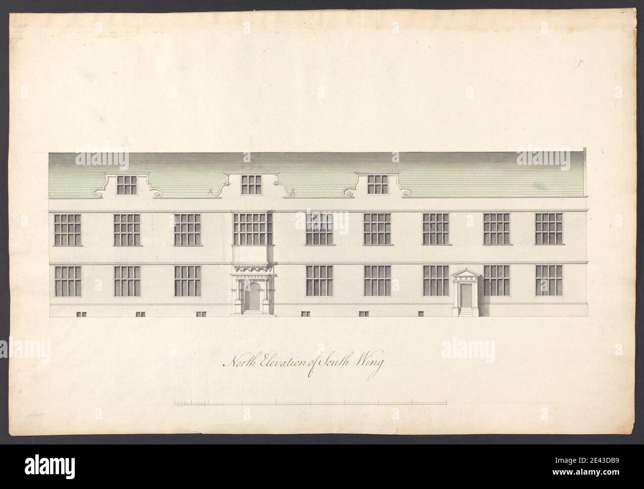James Wyatt, 1746â€“1813, British, Cobham Hall, Kent: North Elevation ...