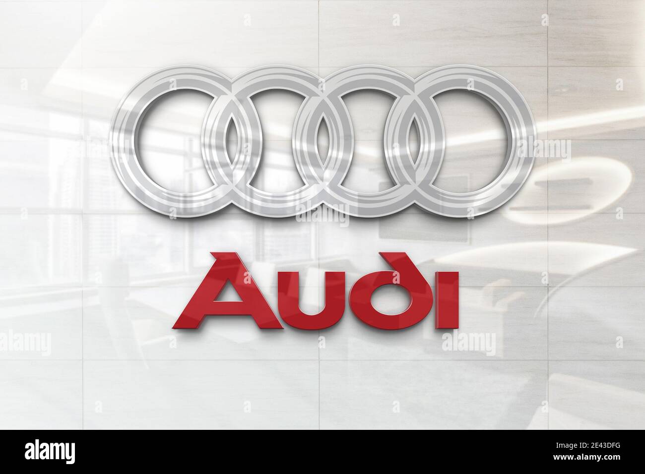 Audi logo hi-res stock photography and images - Alamy