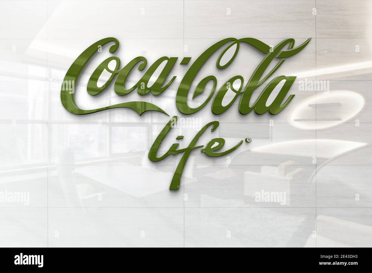 Coca cola life logo hi-res stock photography and images - Alamy