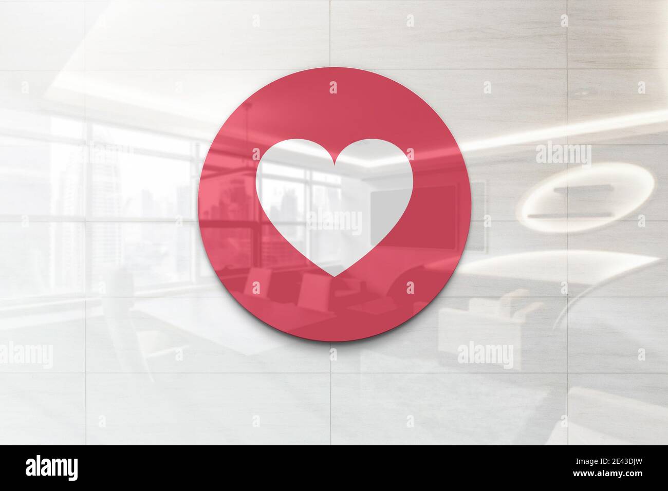 facebook love logo emoji Stock Photo - Alamy