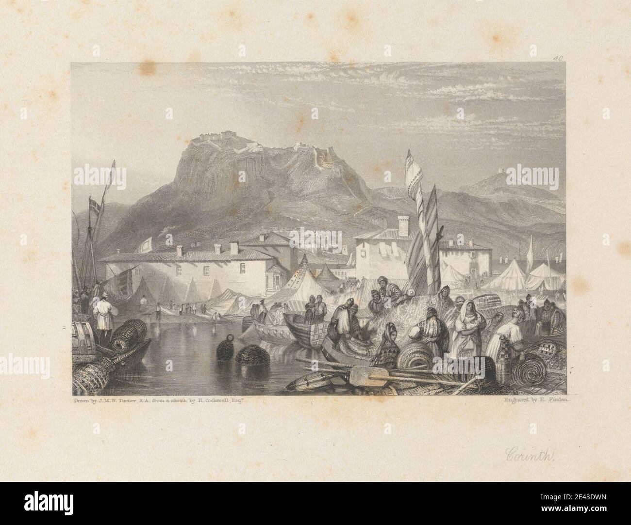 Edward Francis Finden, 1791â€“1857, British, Corinth, (Cenchrea), 1834 ...