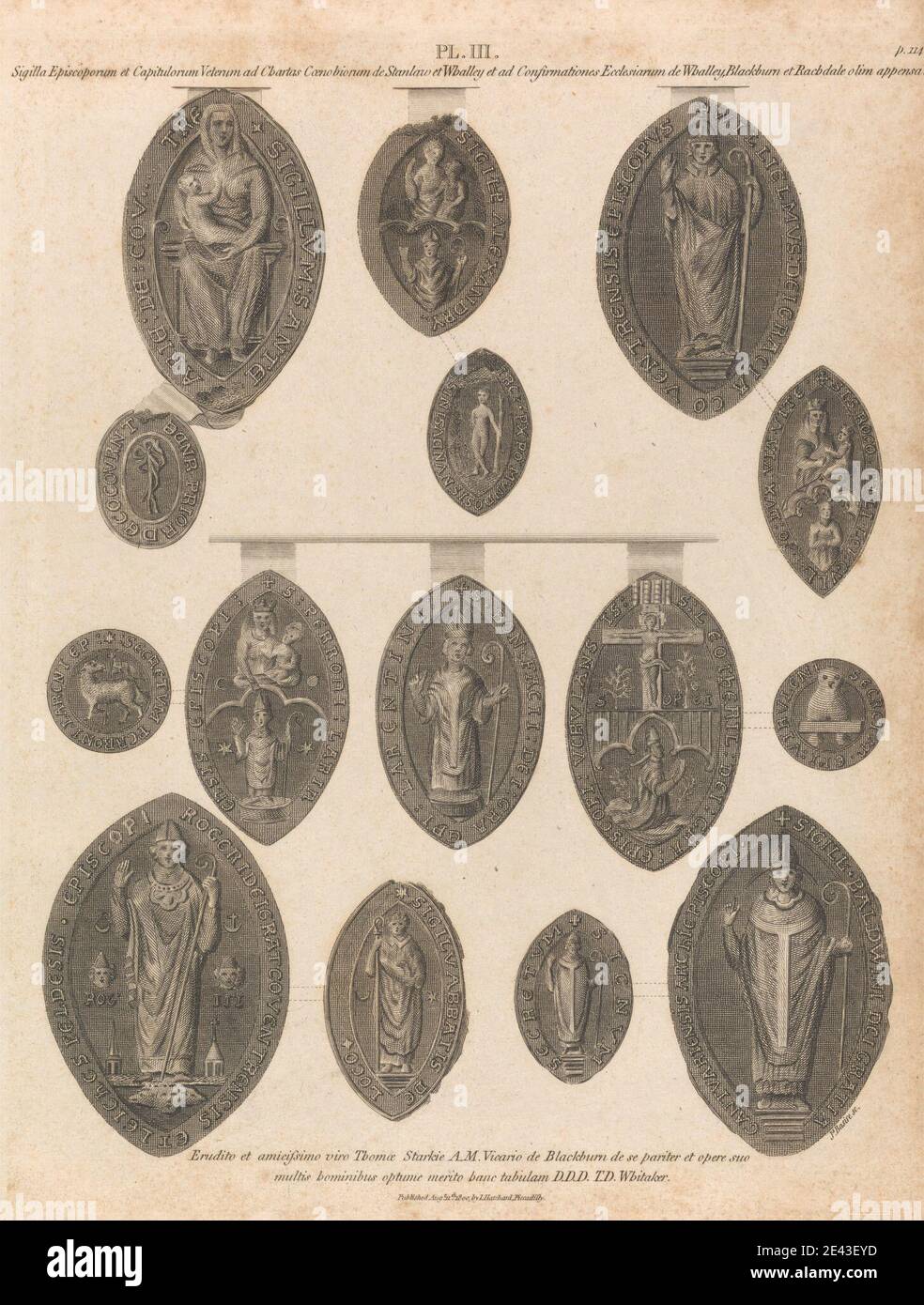 James Basire, 1769â€“1822, British, Seals of Whalley Abbey, 1800-1801 ...