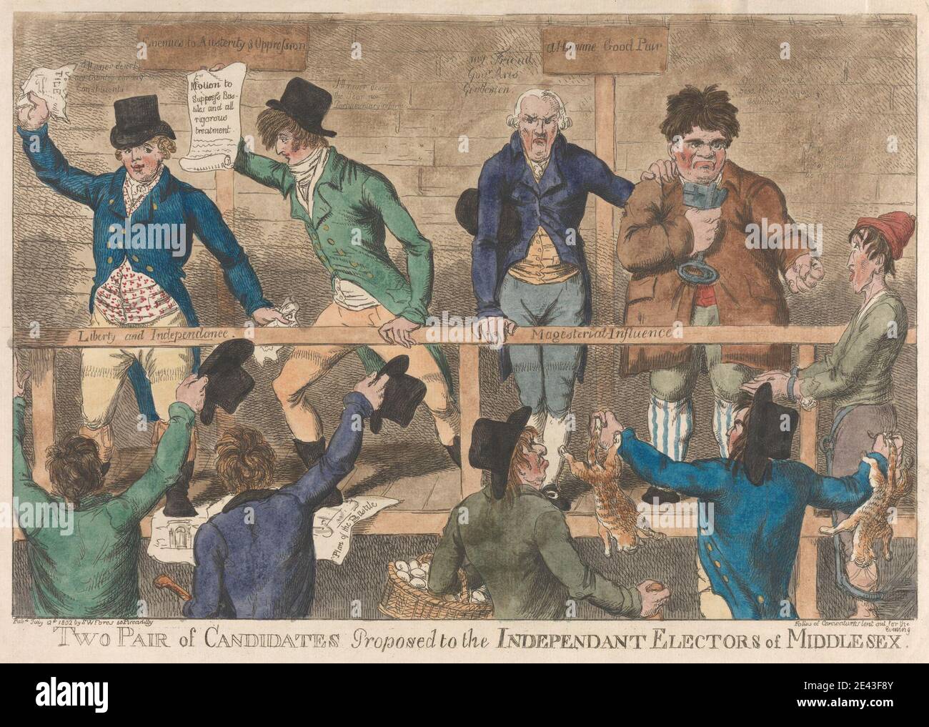 Charles Williams, active 1796â€“1830, British, Two Pair of Candidates ...