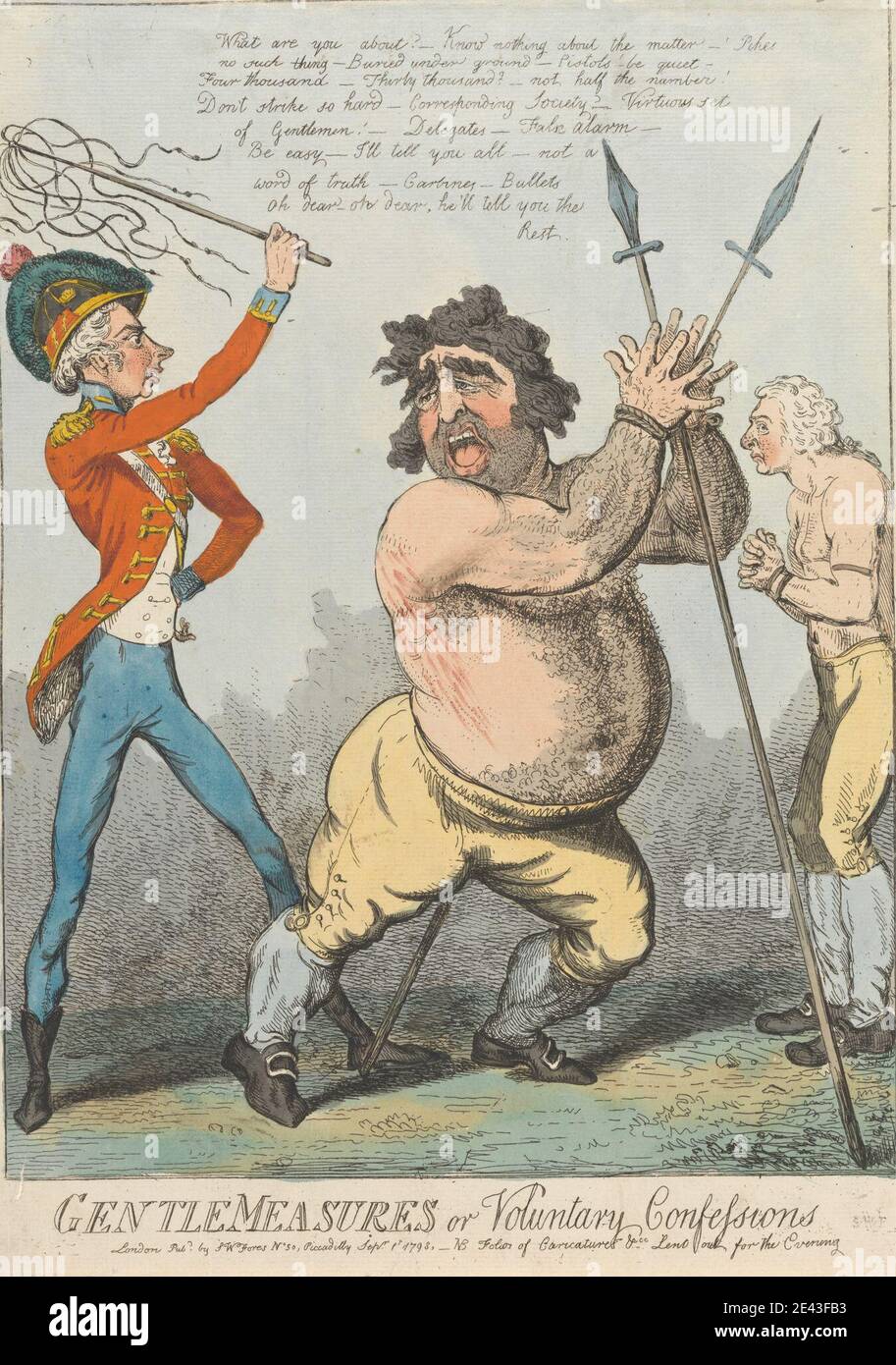 Isaac Cruikshank, 1756â€“1810, British, Gentle Measures of Voluntary ...