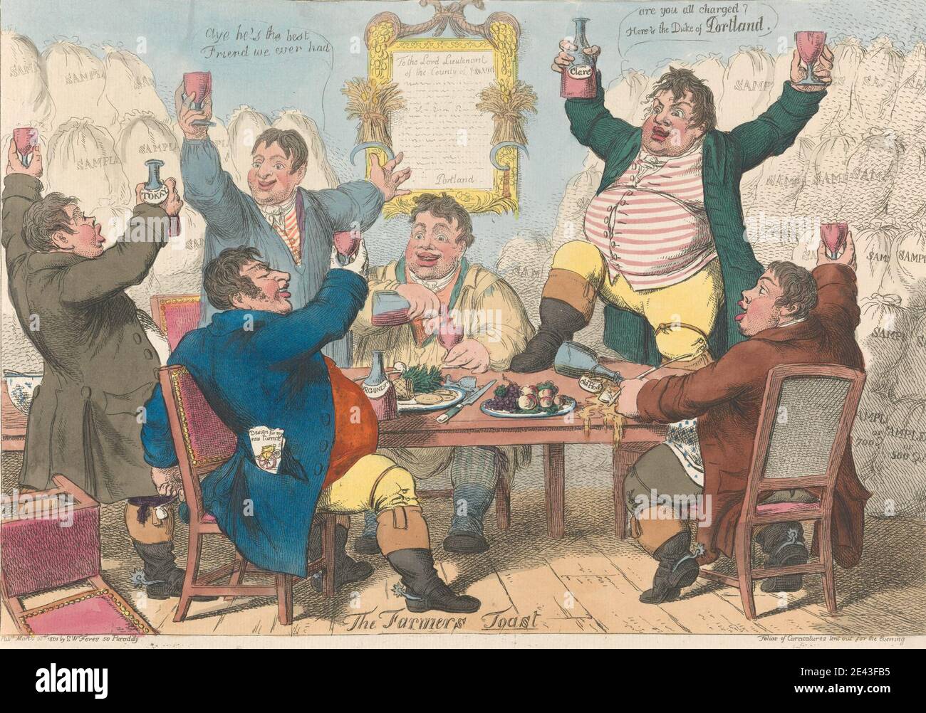 Charles Williams, active 1796â€“1830, British, The Farmers Toast, 1801 ...
