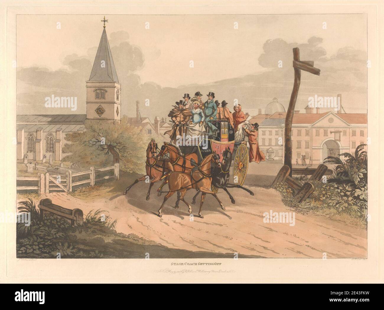 Robert Havell, 1769â€“1832, British, Coaching [a pair]: 1. Stage Coach ...