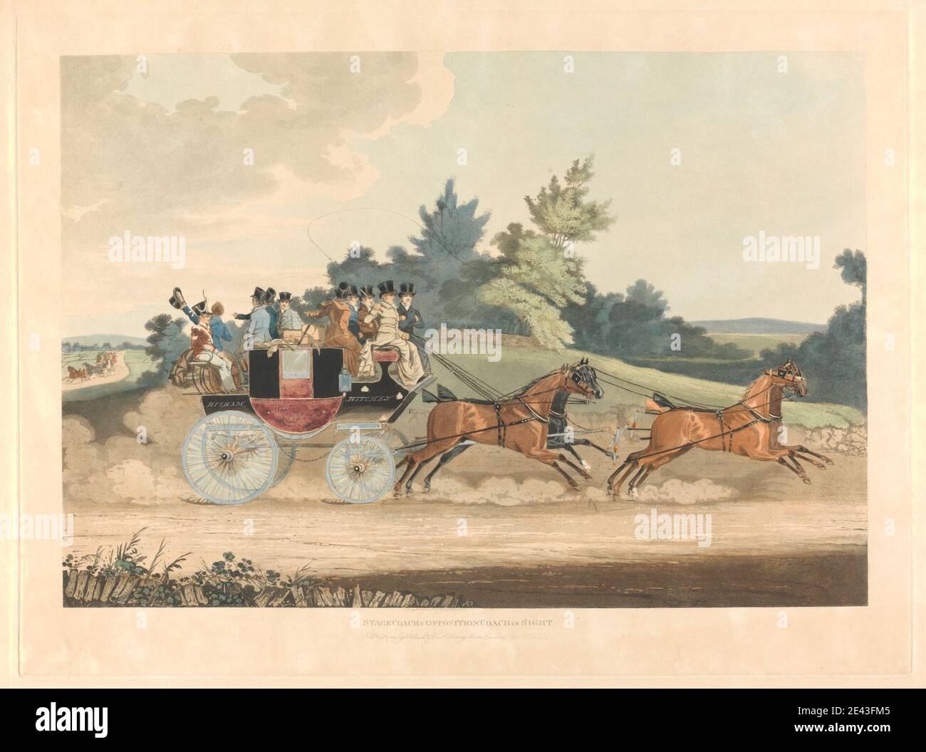 James Pollard, 1792â€“1867, British, Coaching: Stage Coach & Opposition ...