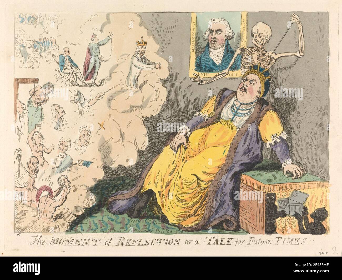 Isaac Cruikshank, 1756â€“1810, British, The Moment of Reflection or a ...