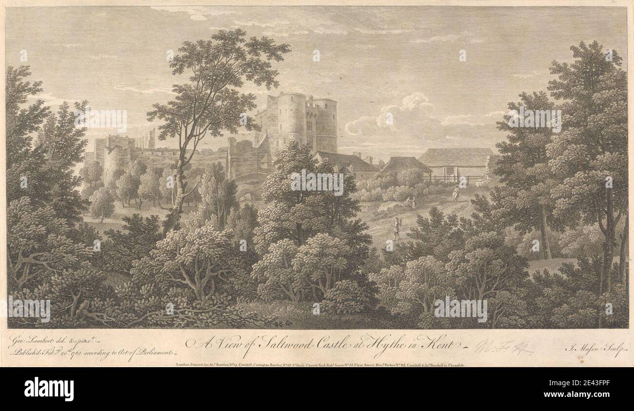 James Mason, 1710â€“1783, British, A View of Saltwood Castle at Hythe ...