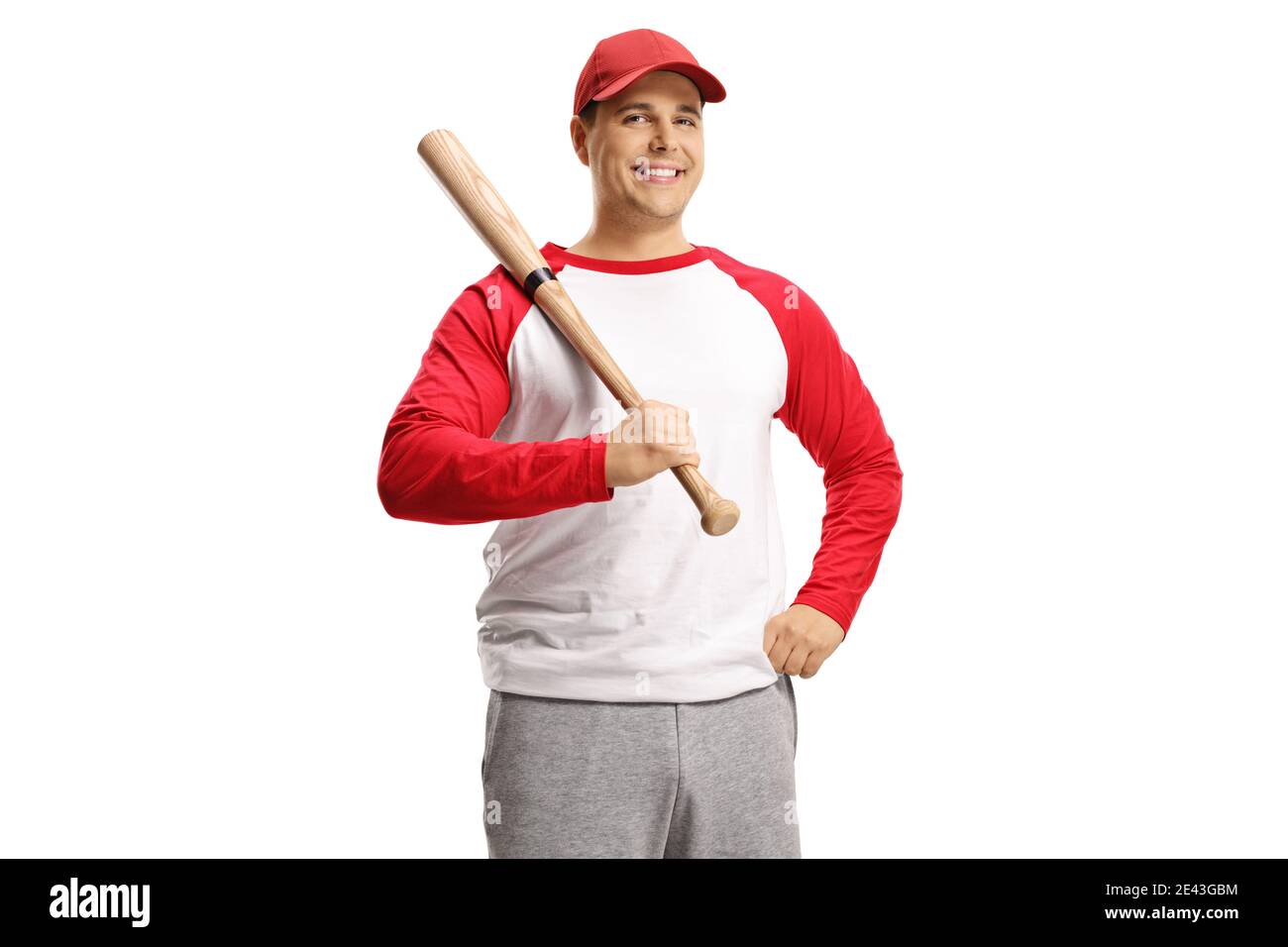 Baseball bat baseball player standing holding sportswear hi-res stock ...