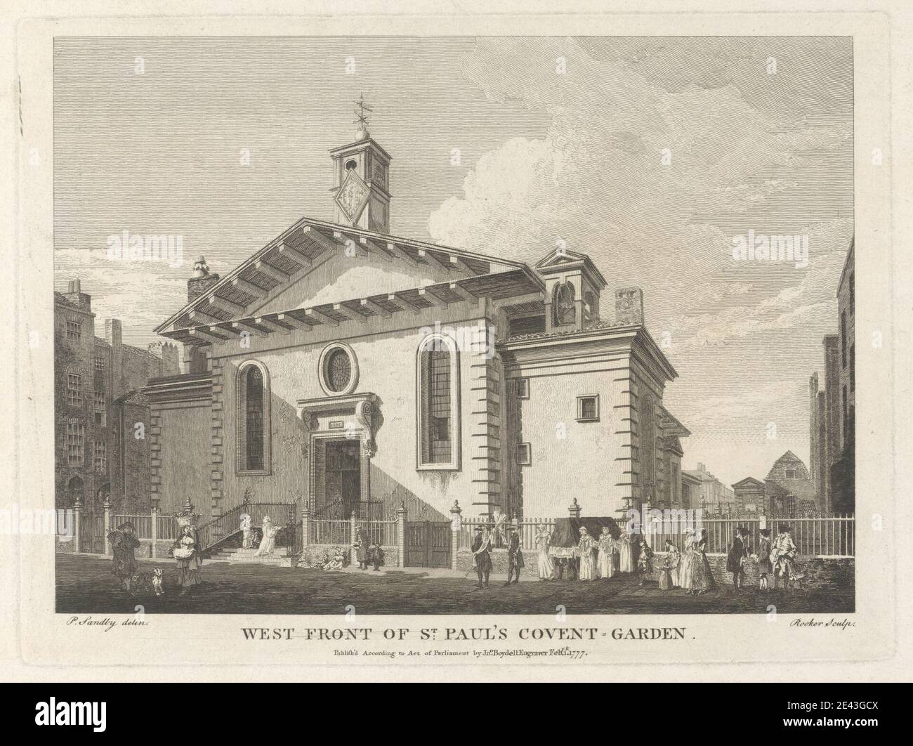 Edward Rooker, 1724â€“1774, British, West Front of Saint Paul's Covent ...