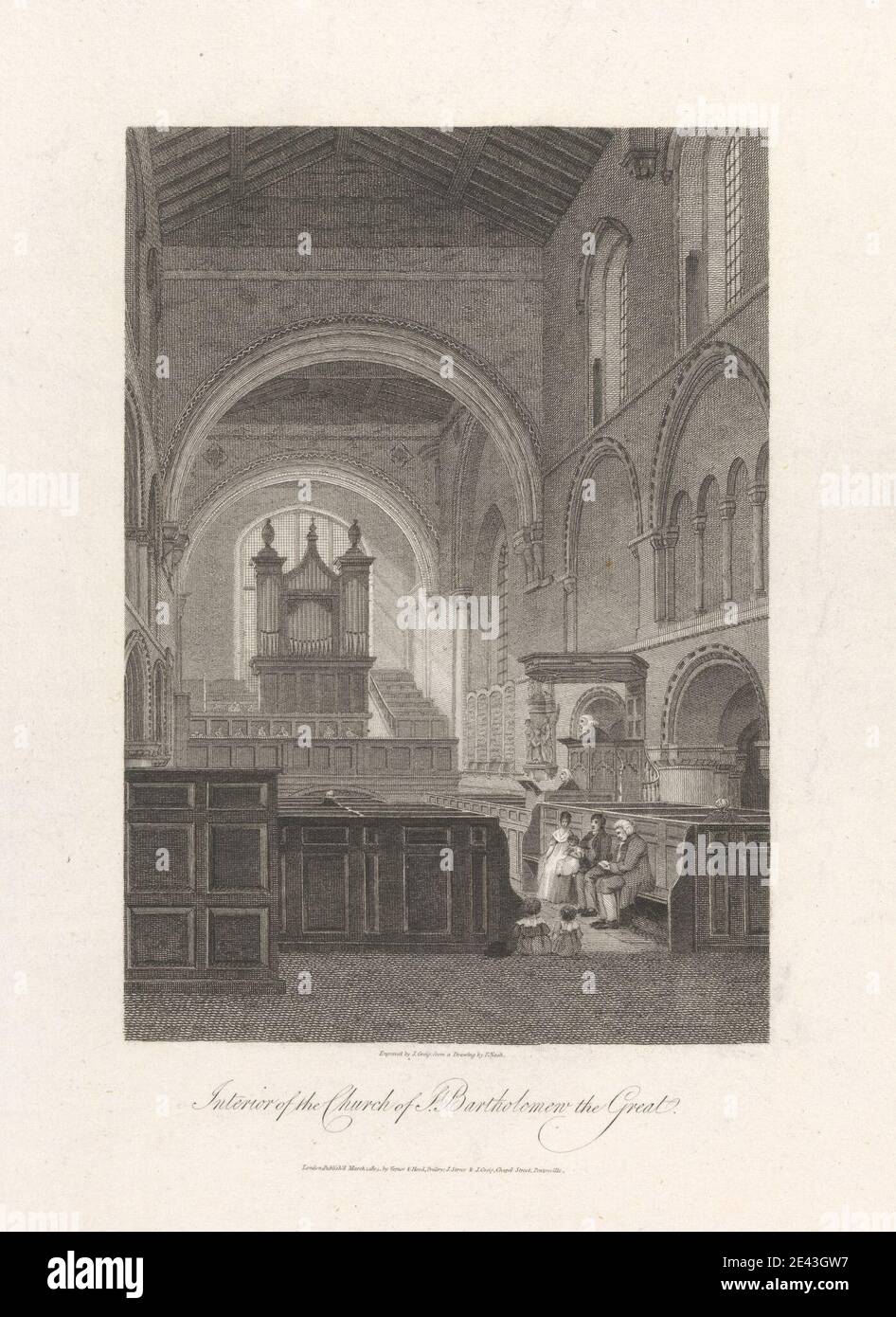 John Greig, active 1800â€“1853, British, Interior of the Church of St ...