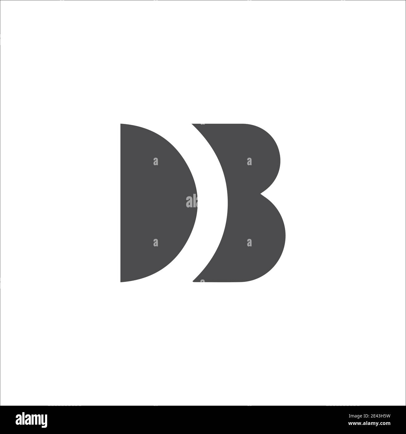 BD letter logo design monogram icon logo symbol vector Stock Vector ...